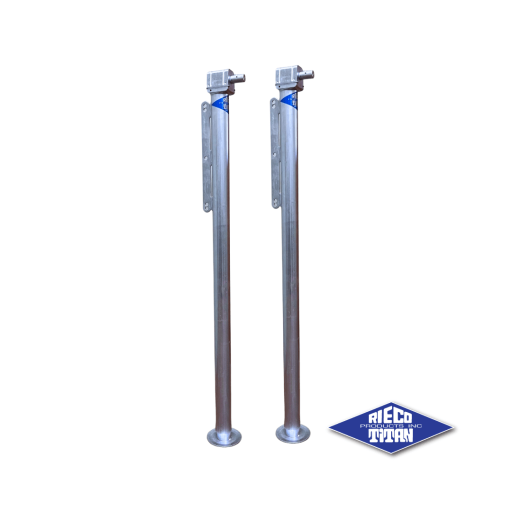 Four Corner Mechanical Jack, Fixed Plate, Container of 2, No Brackets ...
